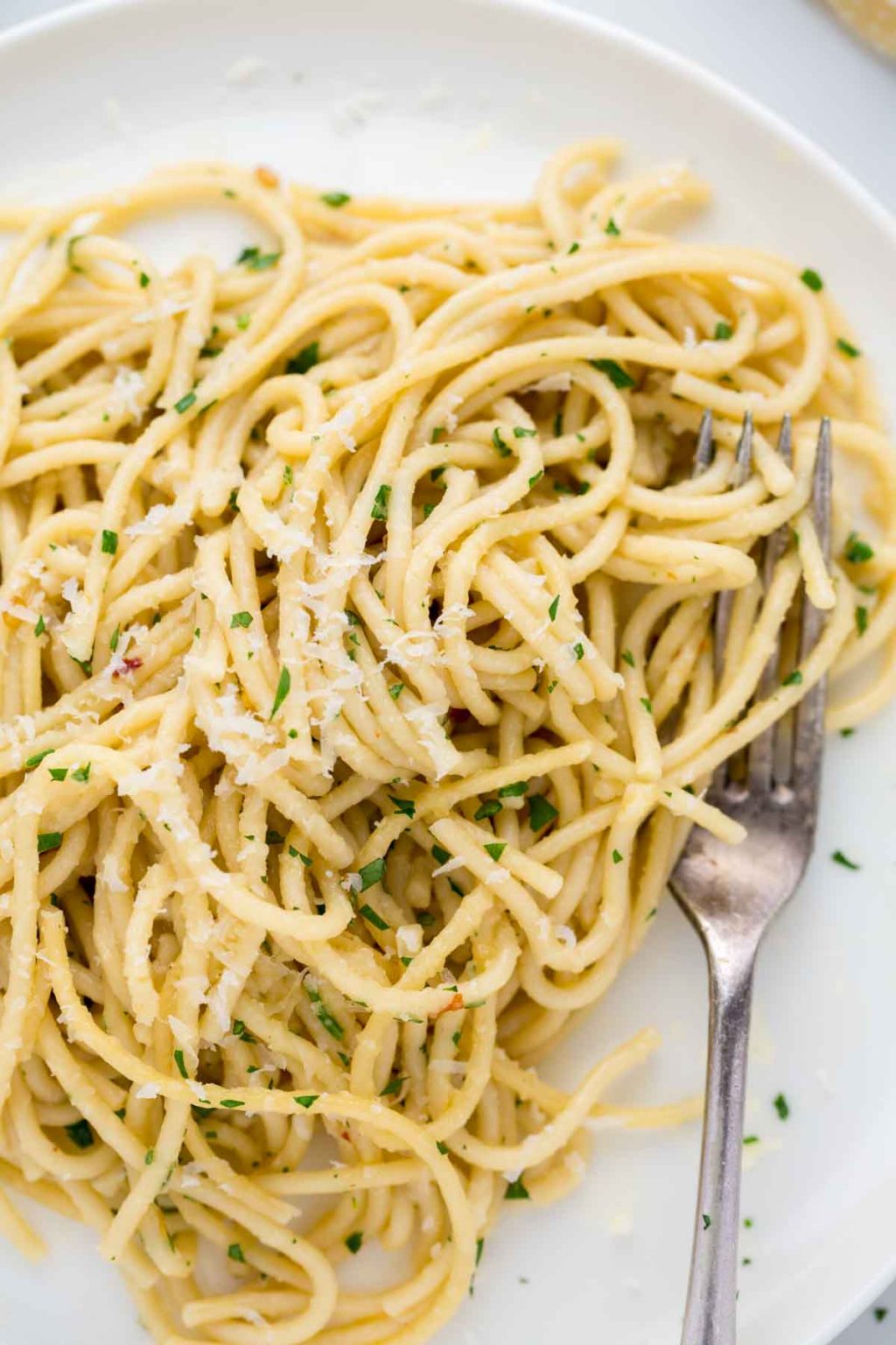 Easy Instant Pot Garlic Parmesan Noodles - Nourish Plate