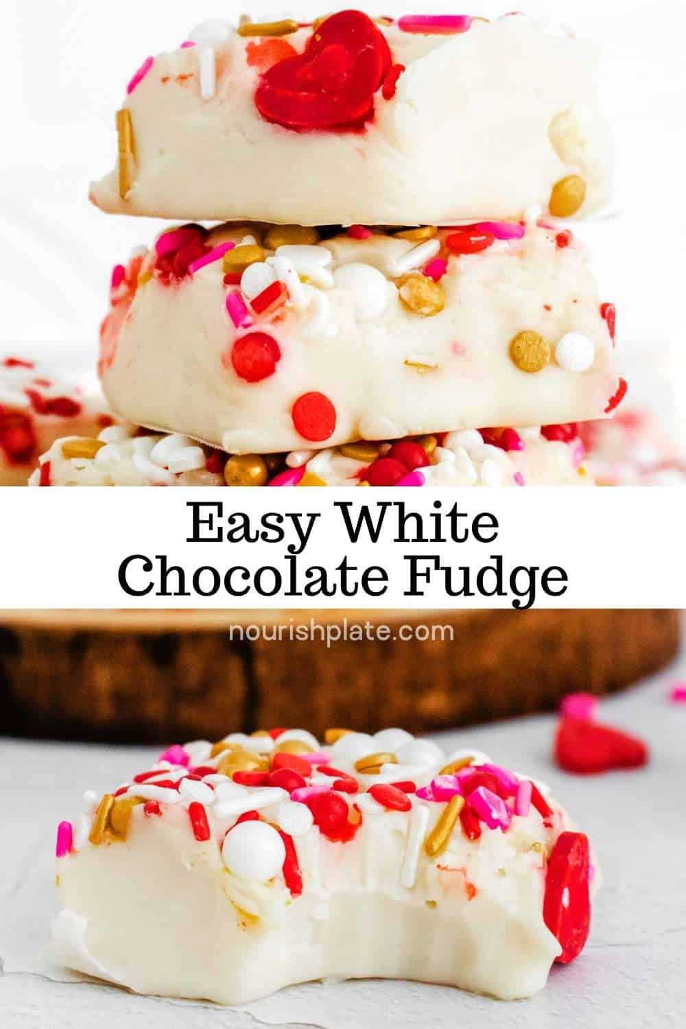 Easy White Chocolate Fudge Recipe (3 Ingredients) - Nourish Plate