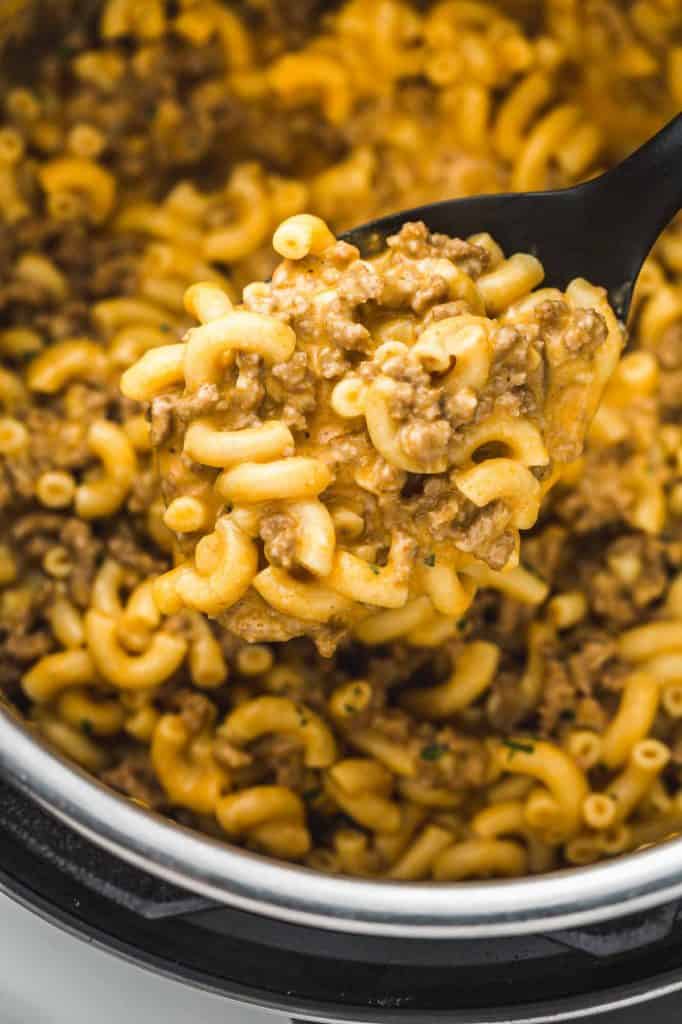 Homemade Instant Pot Hamburger Helper - Nourish Plate