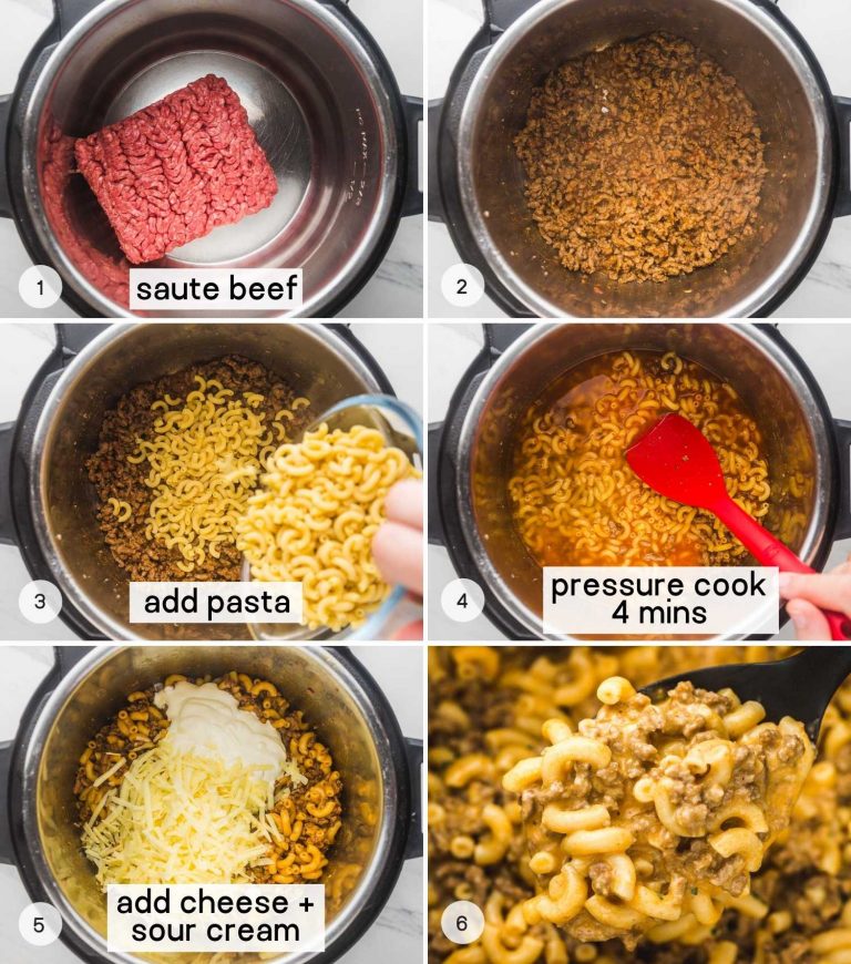 Homemade Instant Pot Hamburger Helper - Nourish Plate