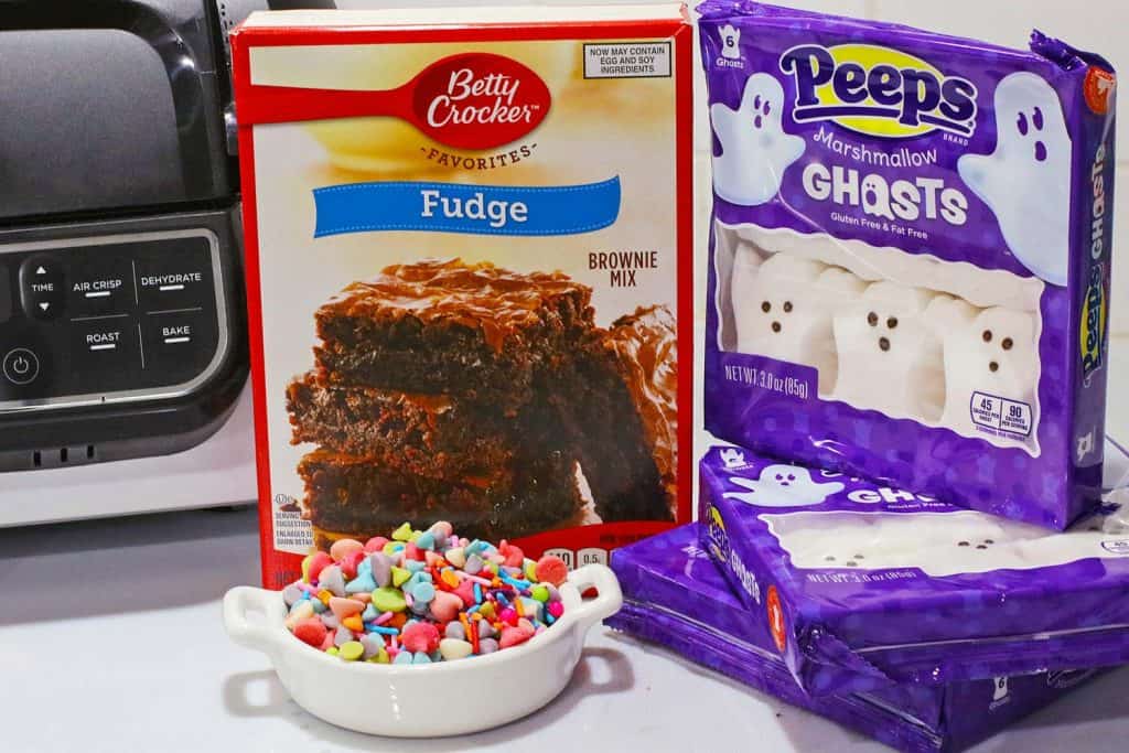Easy Halloween Air Fryer Brownies - Nourish Plate