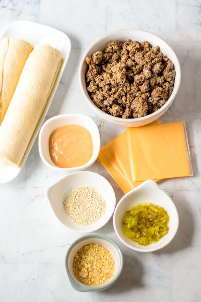 Big Mac Pinwheels Recipe - Nourish Plate