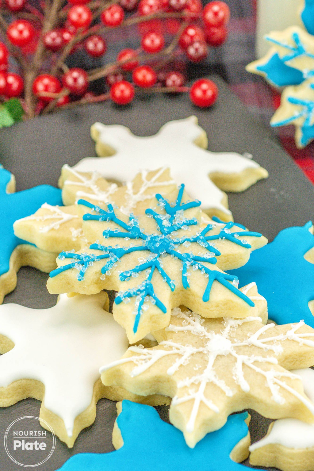 Easy Decorated Sugar Cookies with Royal Icing - Nourish Plate
