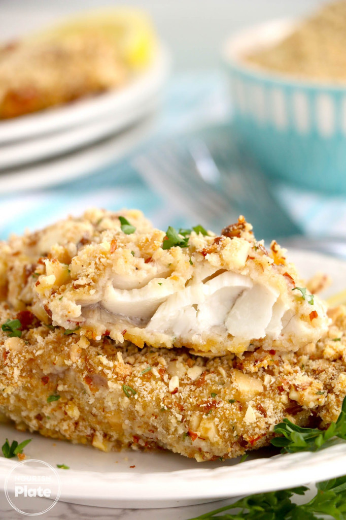 Baked Almond Crusted Fish - Nourish Plate