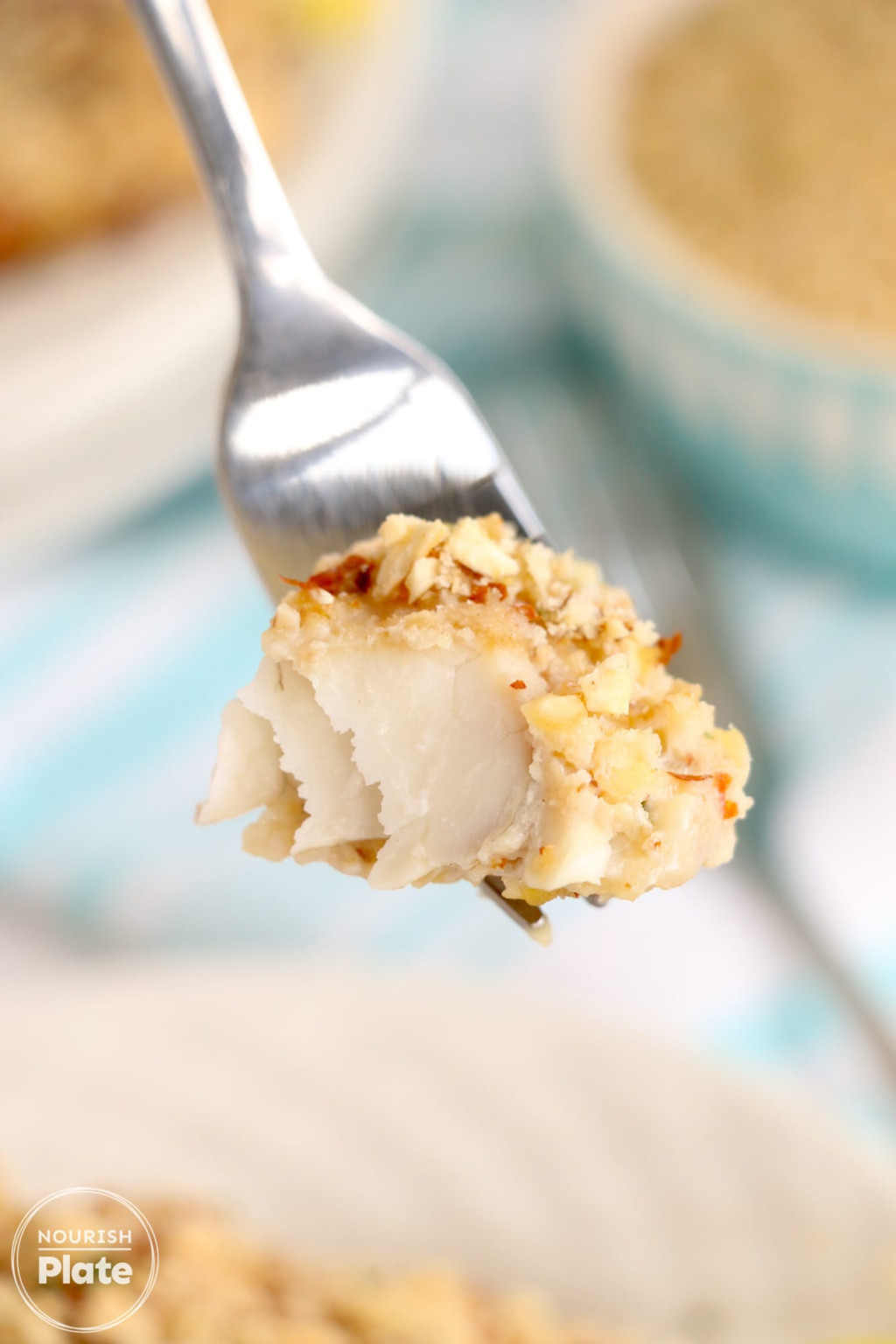 Baked Almond Crusted Fish - Nourish Plate