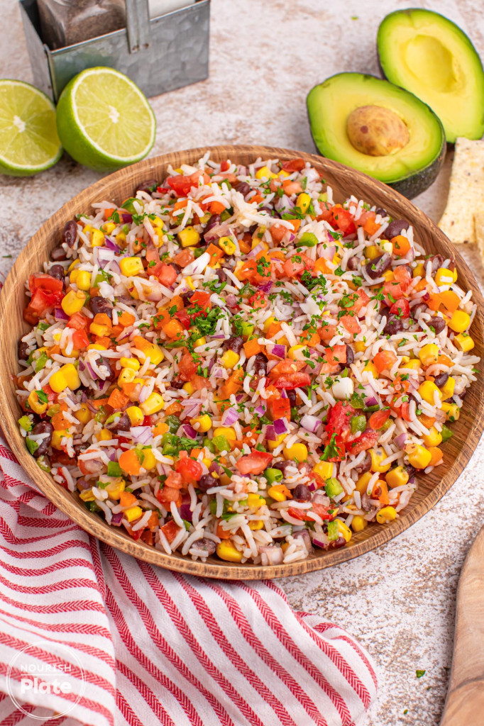 Fiesta Rice (Easy Summer Side Dish!) - Nourish Plate