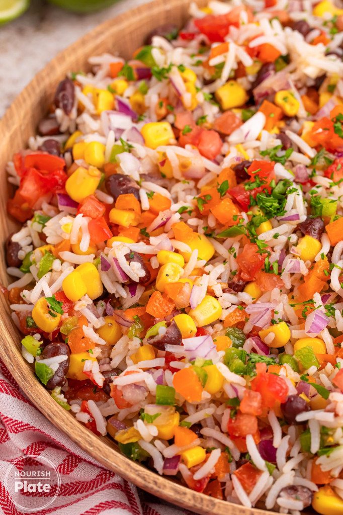 Fiesta Rice (Easy Summer Side Dish!) - Nourish Plate