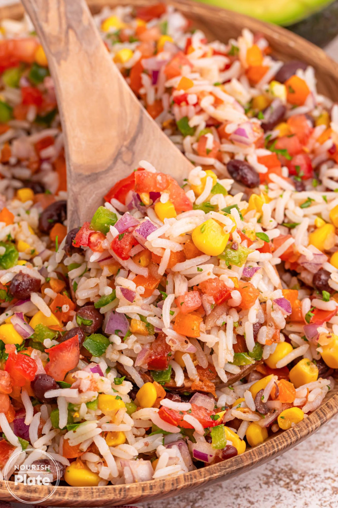 Fiesta Rice (Easy Summer Side Dish!) - Nourish Plate