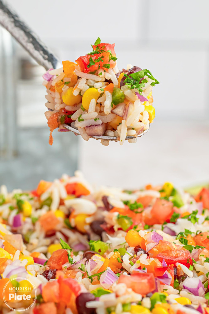 Fiesta Rice (Easy Summer Side Dish!) - Nourish Plate