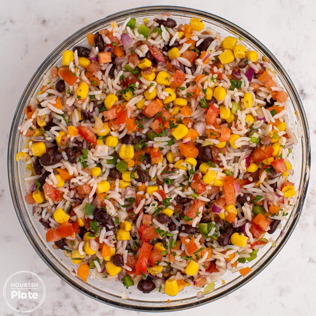 Fiesta Rice (Easy Summer Side Dish!) - Nourish Plate